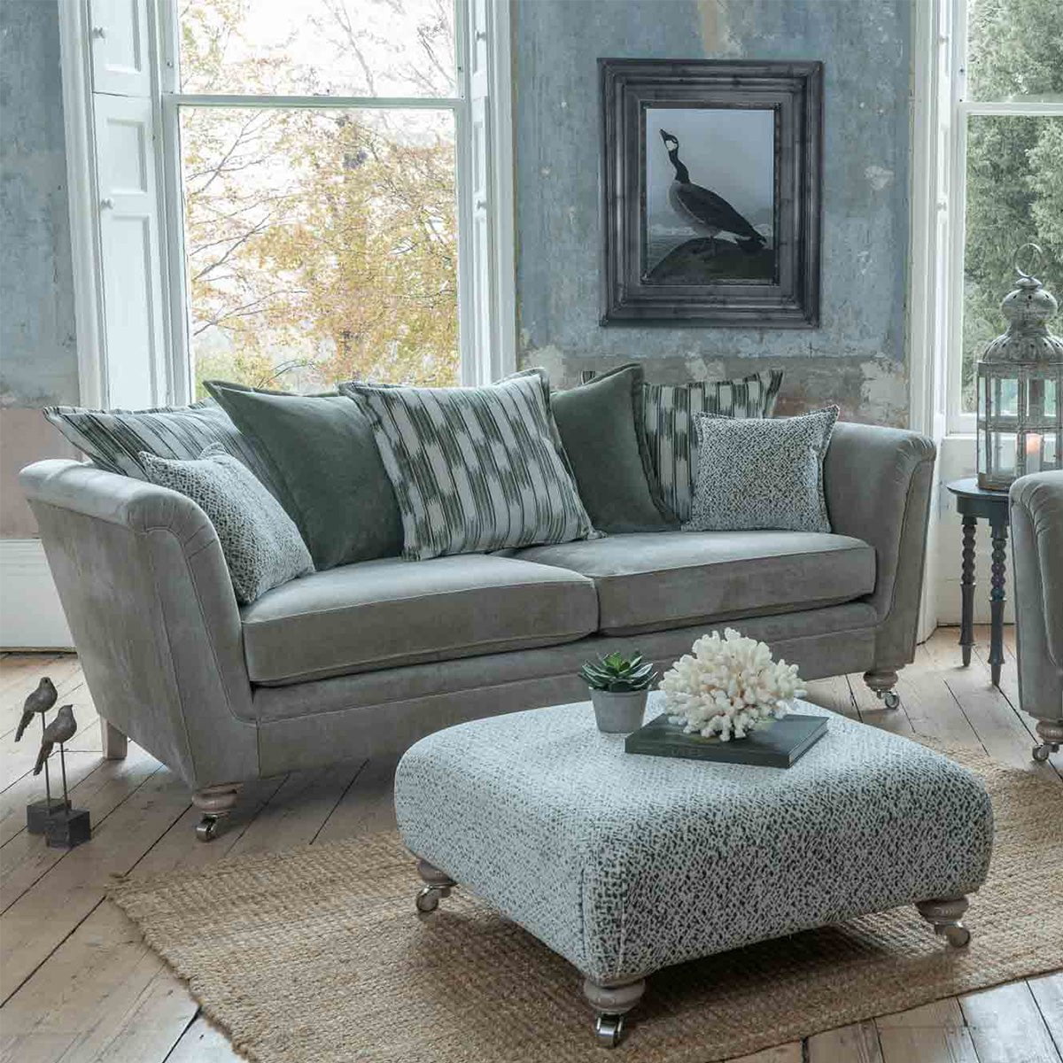 Darwin 4 Seater Pillow Back Sofa by Alstons - Your Home Furniture