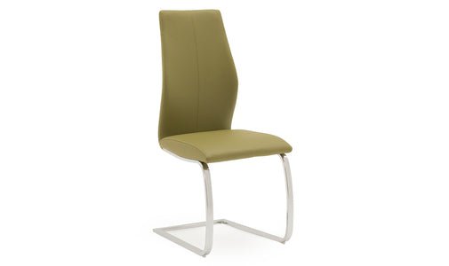 Elis Olive Dining Chair Chrome Leg - Vida Living - Your Home Furniture
