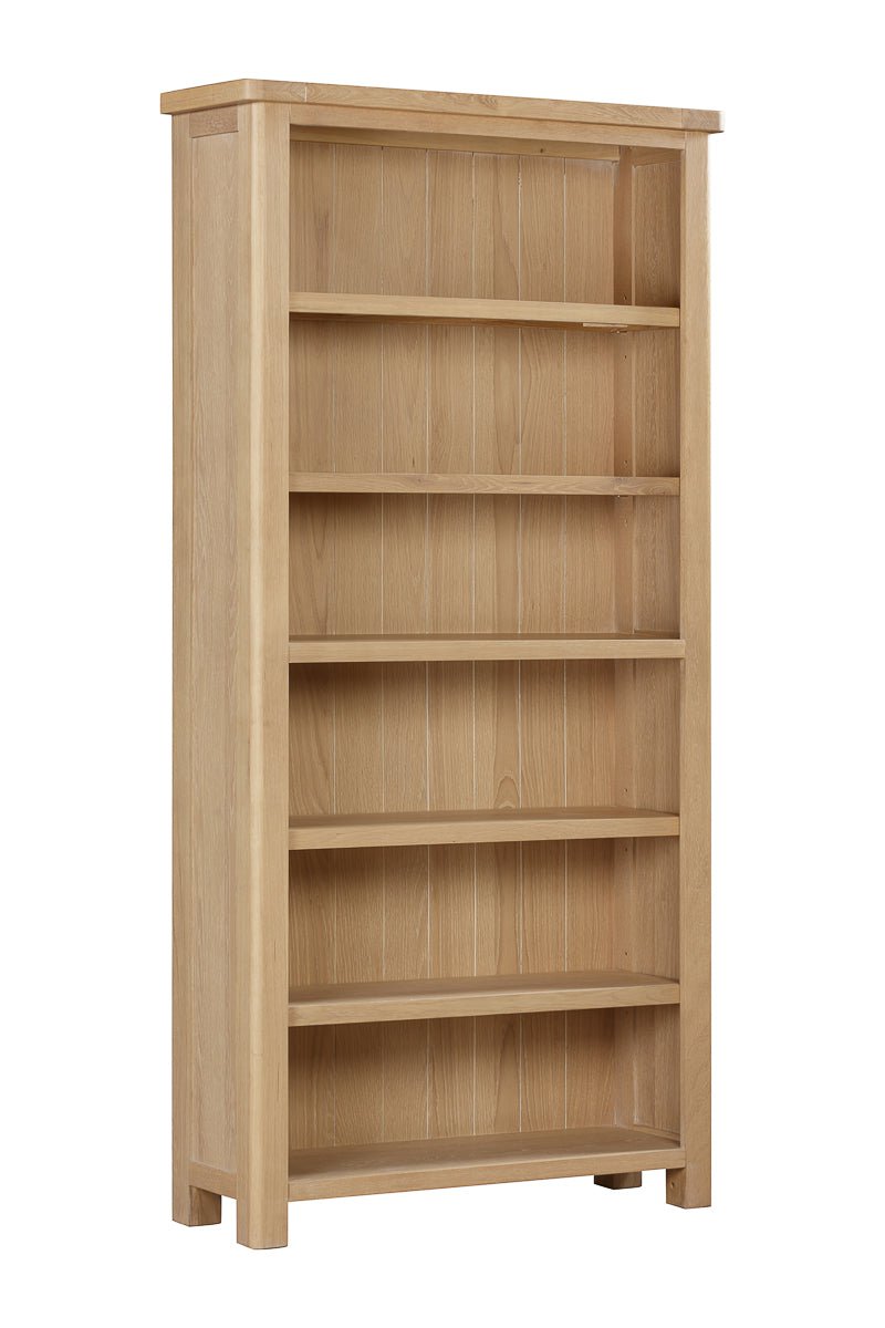 Foxley Oak Bookcase – 180cm of Rustic Storage & Display