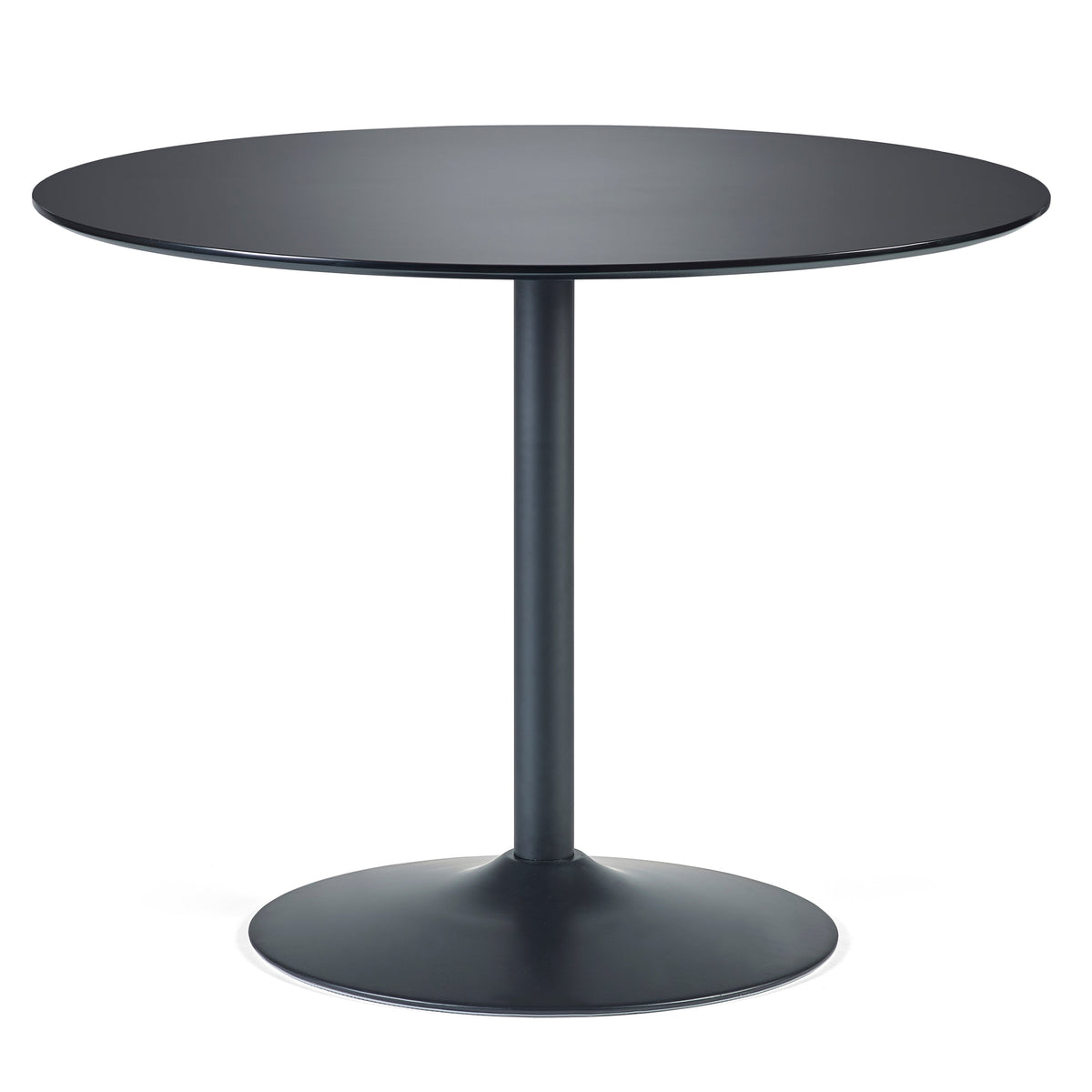 Nero 80cm Round Table - Black - Your Home Furniture