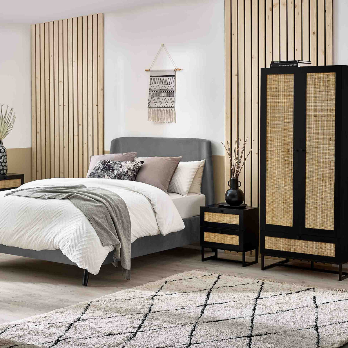 Padstow Wardrobe - Black - Your Home Furniture