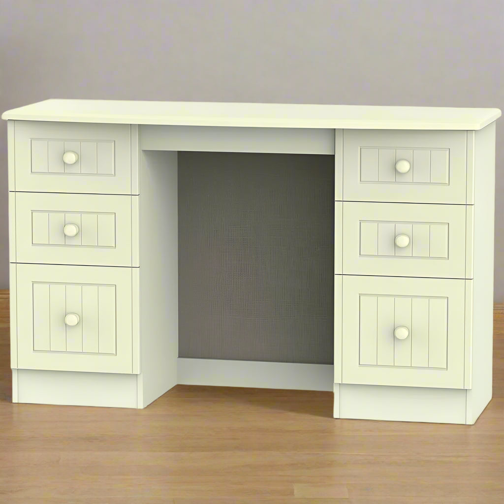Warwick Cream Dressing Table Desk with Drawers